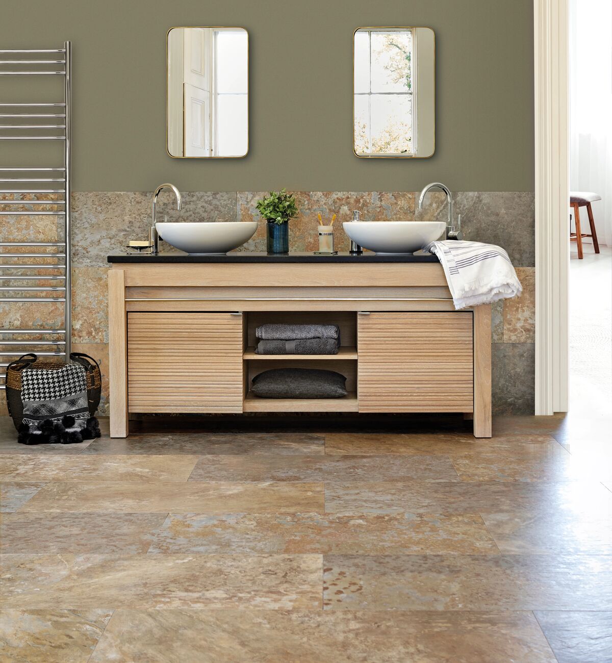 Galicia | Fabulous slate effect porcelain tiles from Fired Earth