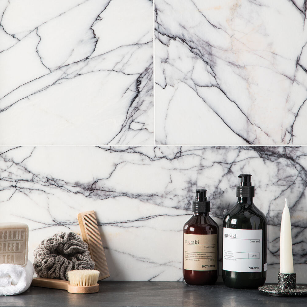 Georgica Pond | Striking marble floor and wall tile from Fired Earth