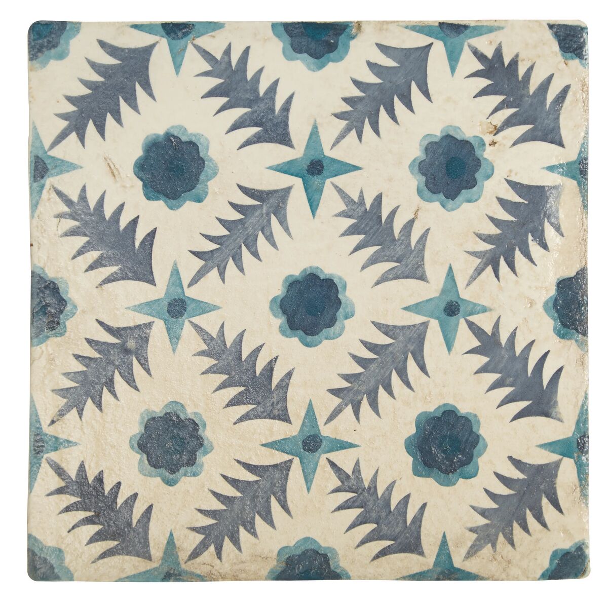 Neisha Crosland Atlas Pine Flower Indigo | Wall & Floor Tiles | Fired ...
