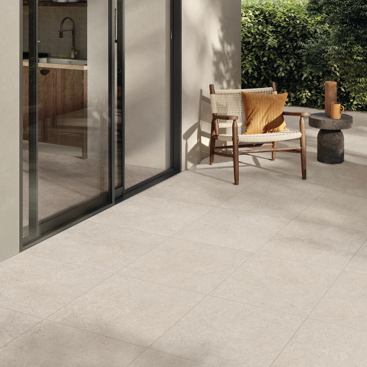 Axis Ivory Tile | Large Porcelain Tile | Fired Earth