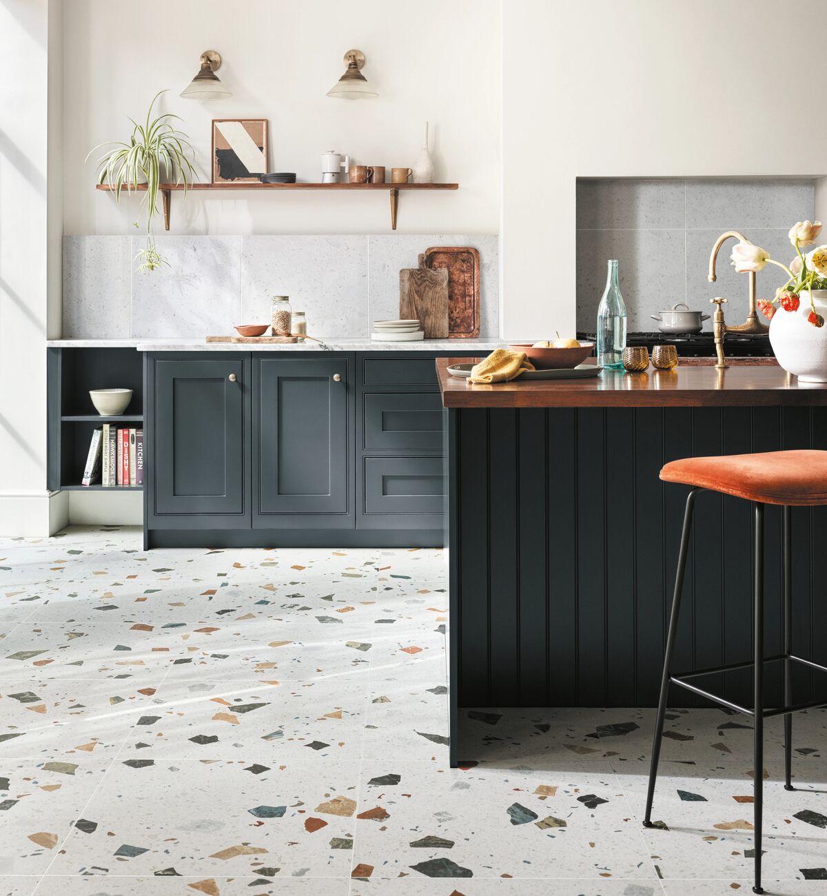 Frammento Multi Terrazzo Effect Porcelain Tile – Fired Earth