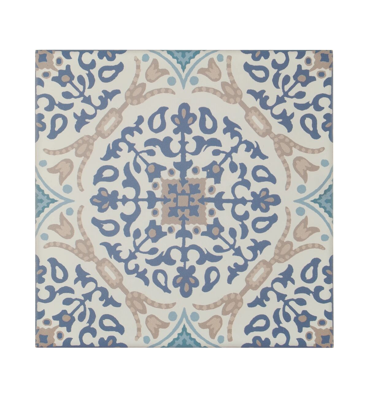 Nina Campbell La Moulade Indigo | Porcelain Pattern Tile | Fired Earth