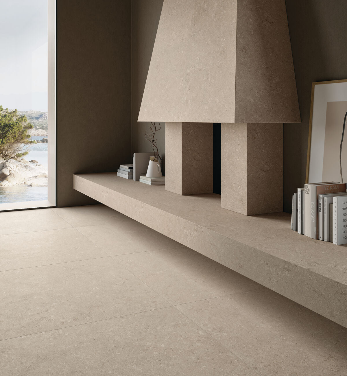 Portland Ivory Cliff Tile | Porcelain Tile 60x120 | Fired Earth