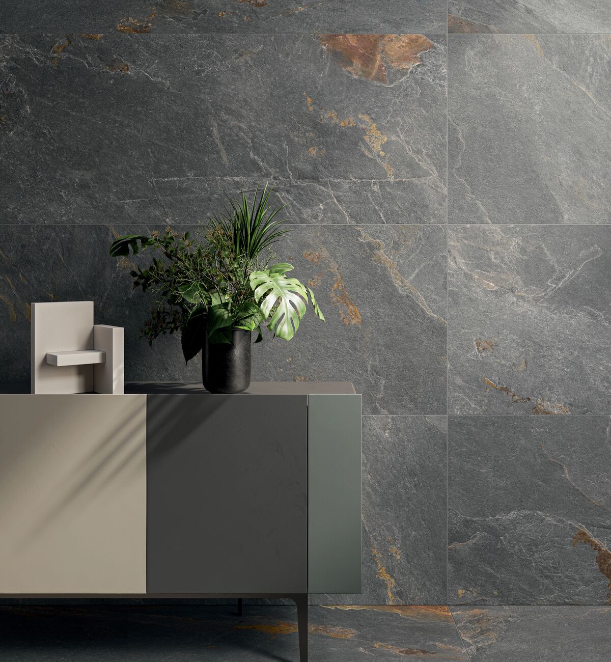 Shale Rectangular Slate Effect Tile Multi | Fired Earth Tiles