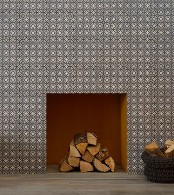 Geometric Floor Tiles | Squares & Triangles | Fired Earth Tiles