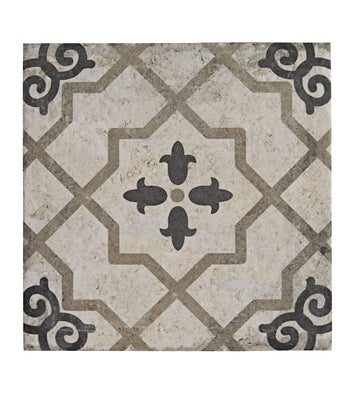 Geometric Floor Tiles | Squares & Triangles | Fired Earth Tiles
