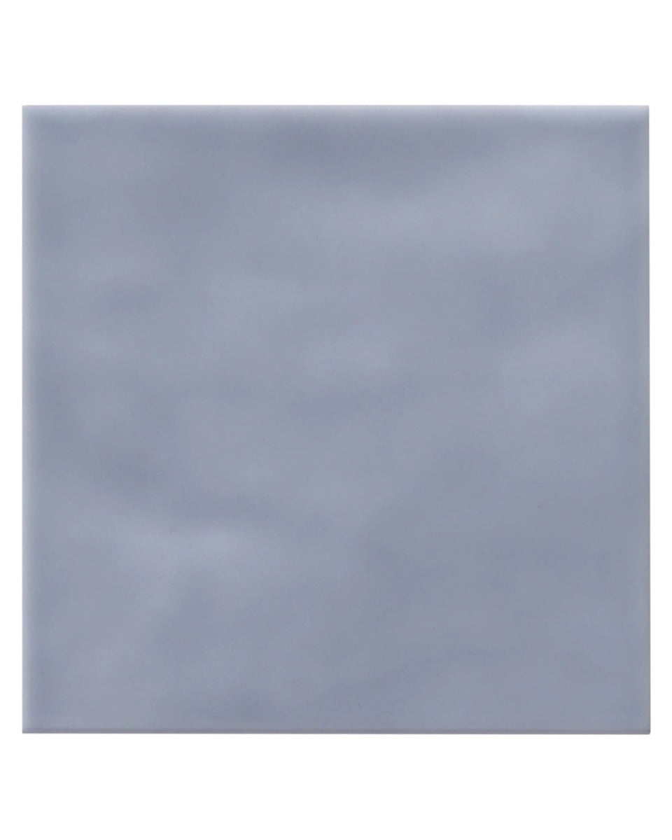 Cordoba Hand-painted Ceramic Tile | In Sea mist blue/grey | Fired Earth