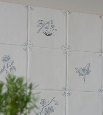 English Delft | Glazed and hand decorated tiles from Fired earth ...