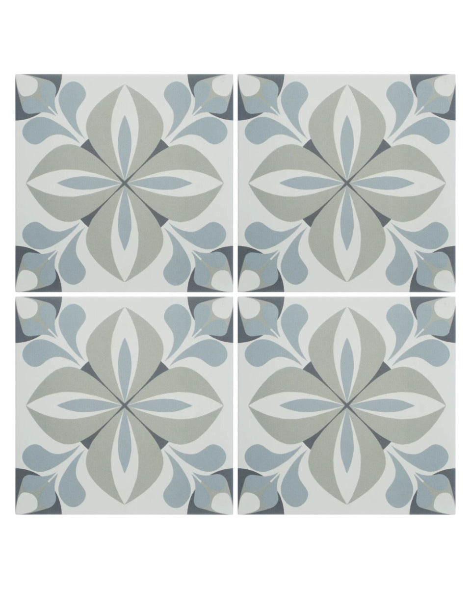 Infusion Lousa | Patterned Porcelain Floor Tile | Fired Earth
