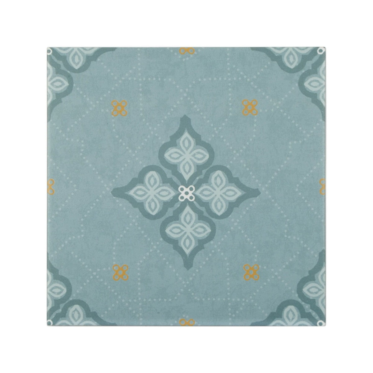 Jaipur Dabu Patterned Tile – Fired Earth