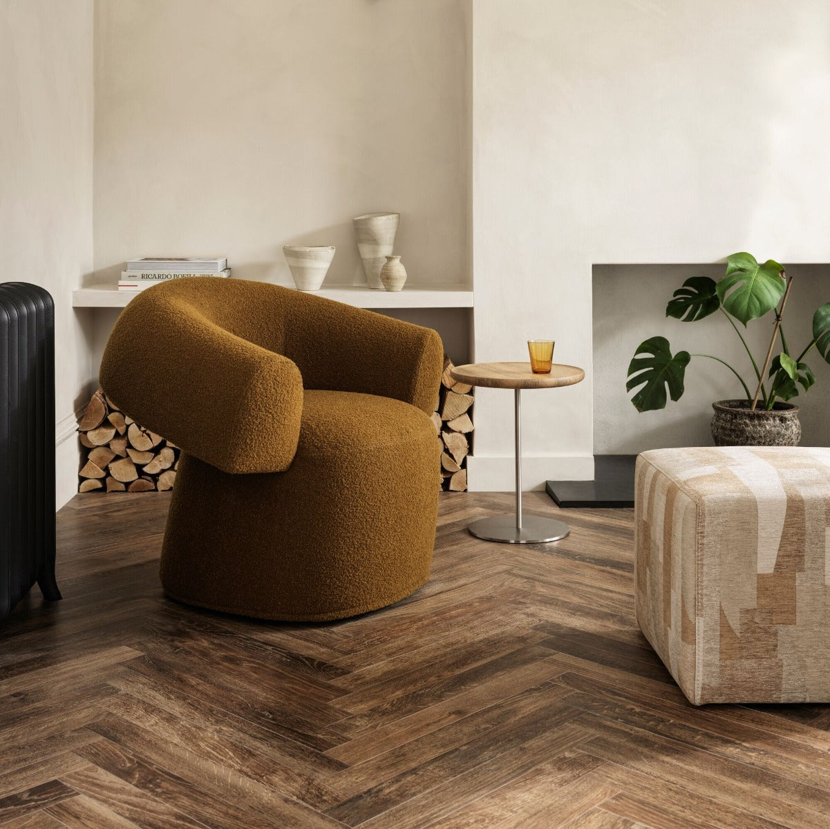 Southwold Chevron Walnut | Wood-effect Tile | Fired Earth